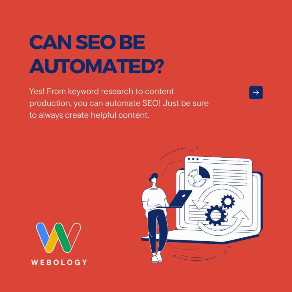 Can SEO be automated? (Yes and NO) - Webology
